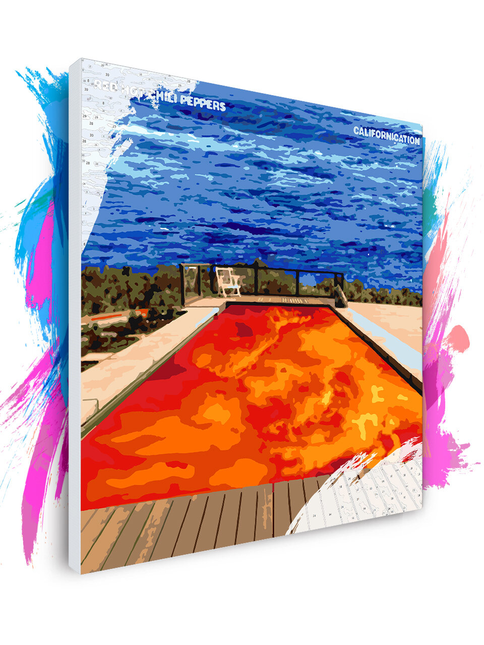 Картина по номерам на холсте Red Hot Chili Peppers - Californication, 40 х 40 см