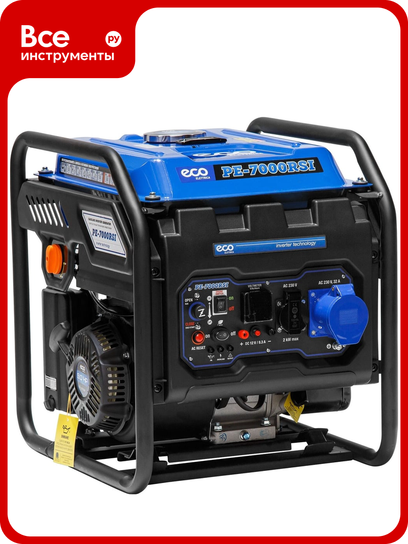 Инверторный бензиновый генератор ECO PE-7000RSI EC1563-9