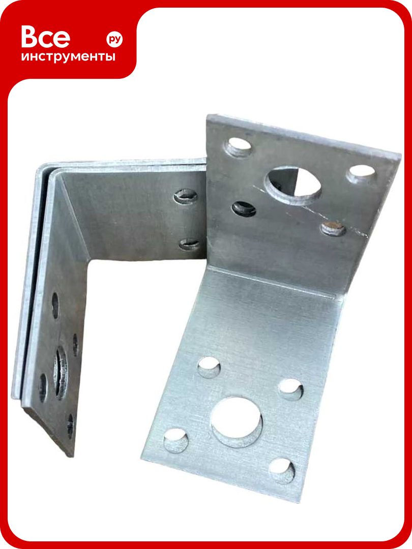 Крепежный перфорированный уголок 23 болта 50x50x35 ОЦ, 4 шт. B92005035234099