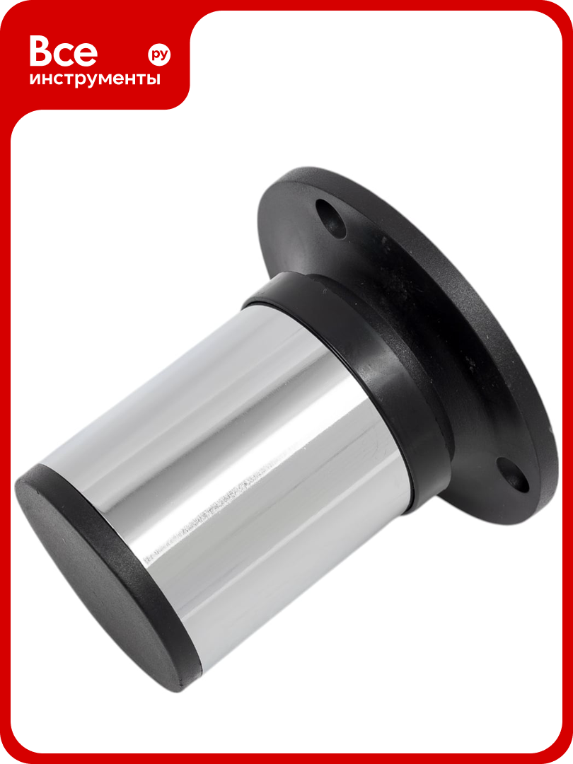 Ножка Tech-Krep металл, круглая, регулируемая, сверху, D50x80 мм, хром - накл. 148550