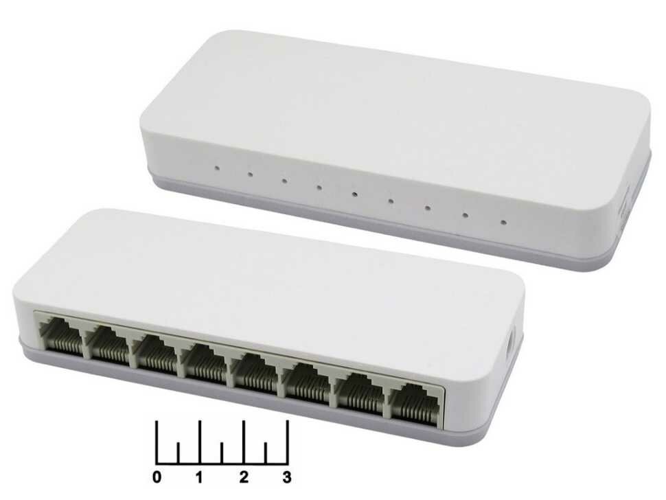 Коммутатор 8P8C (RJ-45) 8 выходов D-Link DES-1008C