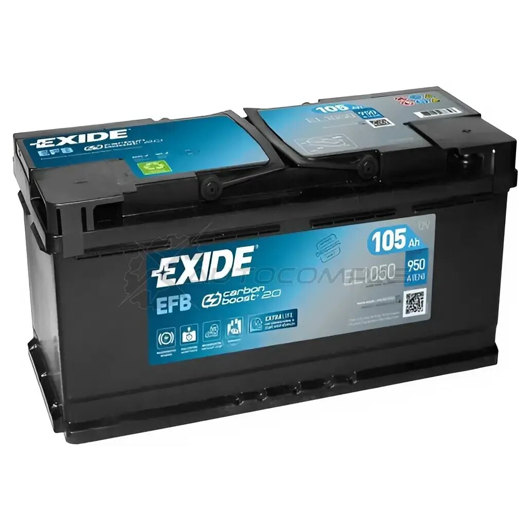 Аккумулятор 105AH 950A EFB EXIDE 1424932469 12MKWS B EL1050