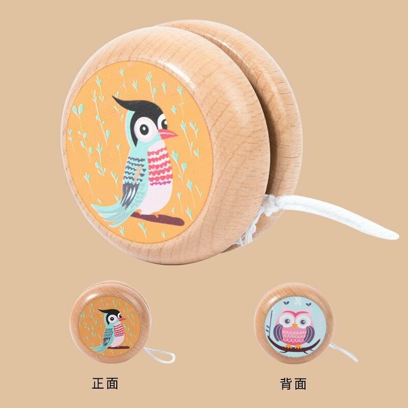 Традиционная деревянная игрушка-йо-йо для мальчиков и девочек, деревянное йо-йо, подарок для детей и школьников.
