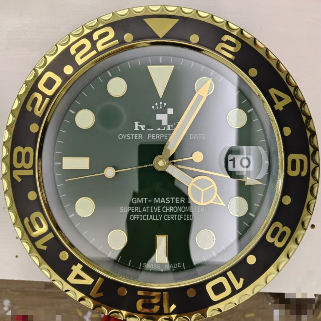 Оптовая продажа напрямую с завода: настенные часы Submariner GMT в металлическом корпусе, модель 14inch года, новые,