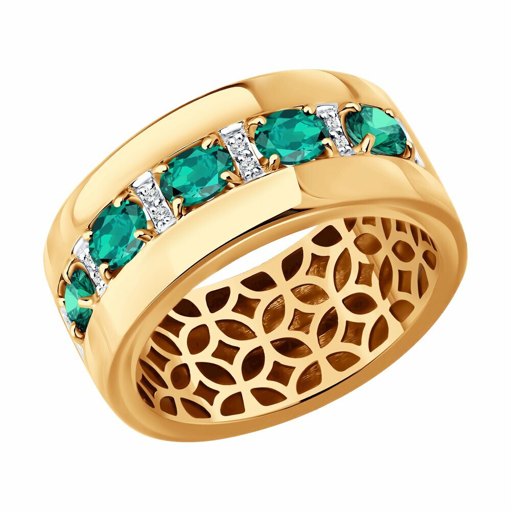 Кольцо, красное золото, 585 проба