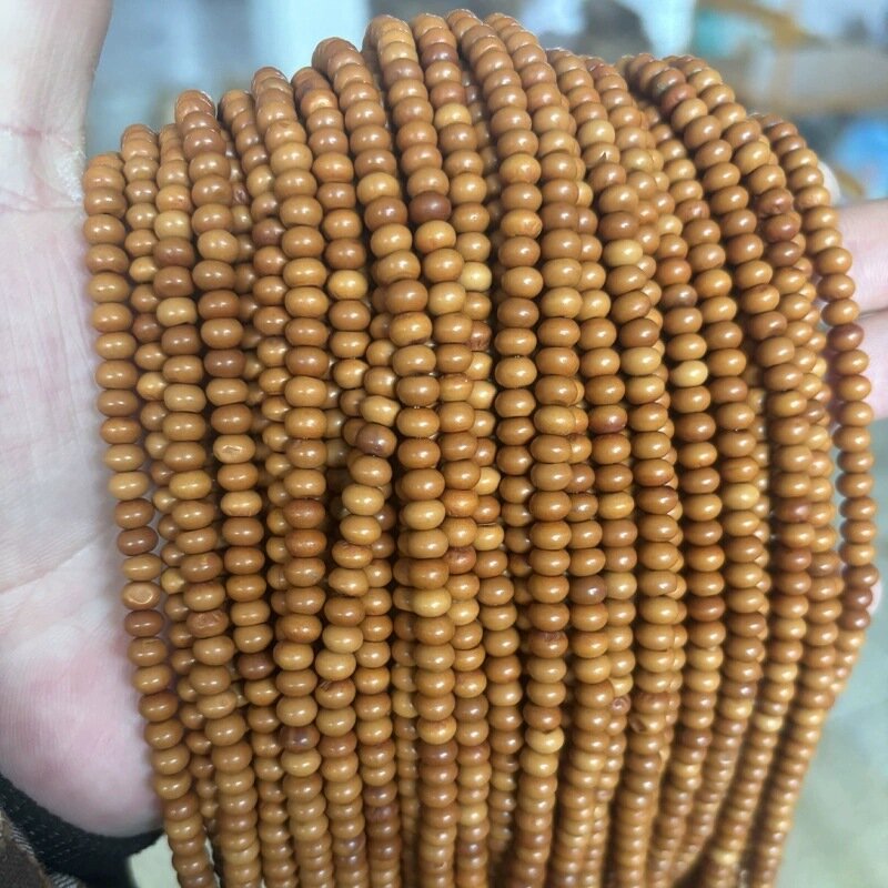 Оливковые каменные яблочные круглые бусины, свободные бусины, браслет из бусин, разделитель бусин, бамбуковый узел, кончик бусины, сырье, аксессуары для DIY