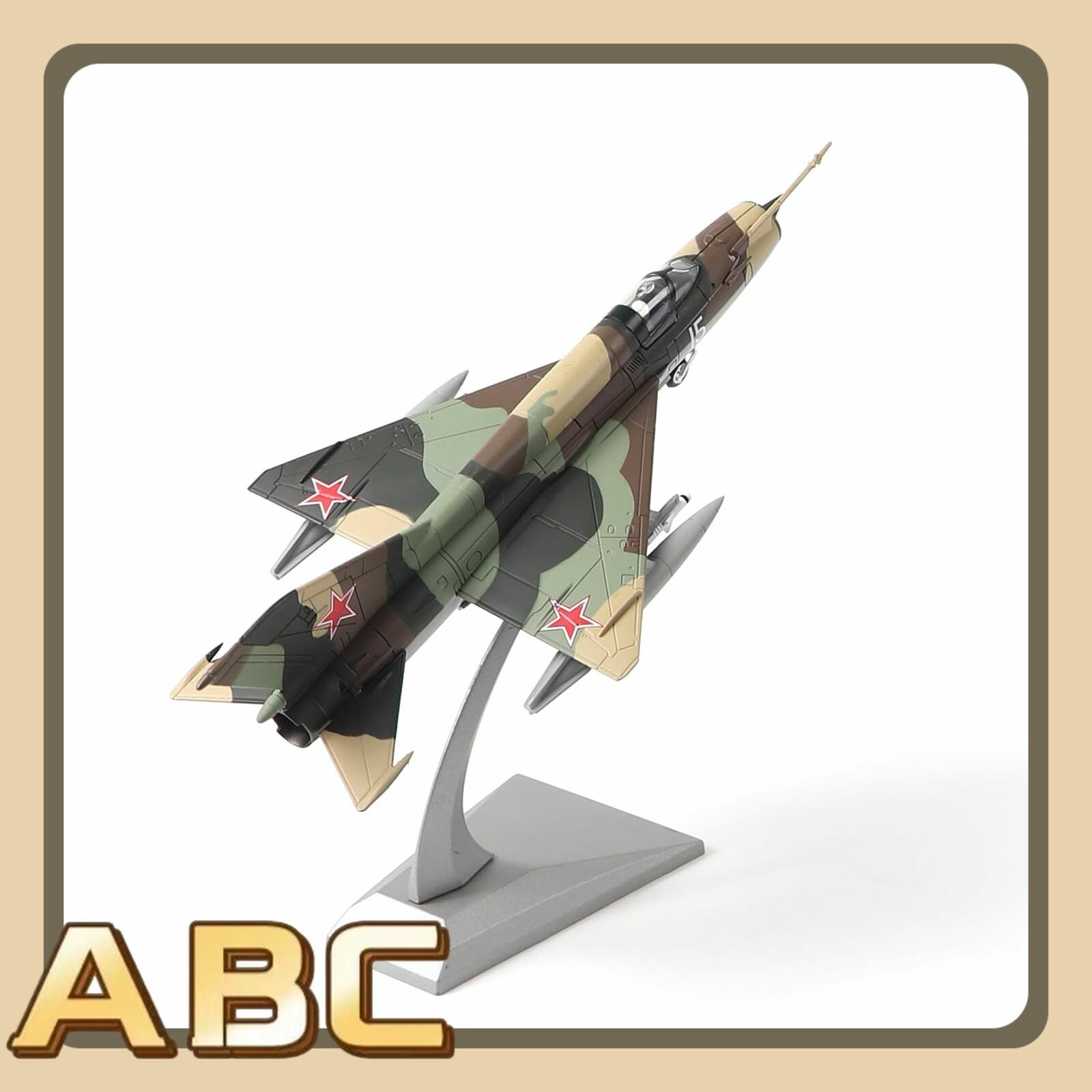 Модель самолета МиГ-21 в масштабе 1/72, выставочный экземпляр, коллекционный, подходит для коллекции, обязательная вещь для энтузиастов, идеальный подарок на праздник