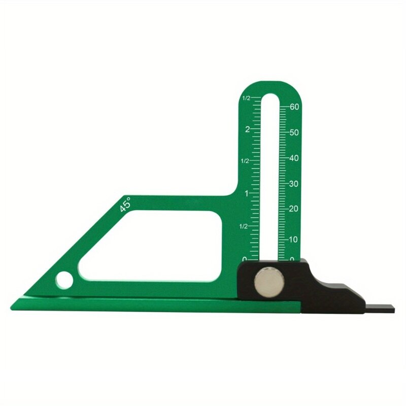 Измерительный Прибор Для Измерения Высоты Алюминиевого Стола Маршрутизатора с Дюймовой Метрической Шкалой Деревообрабатывающий Измерительный Инструмент