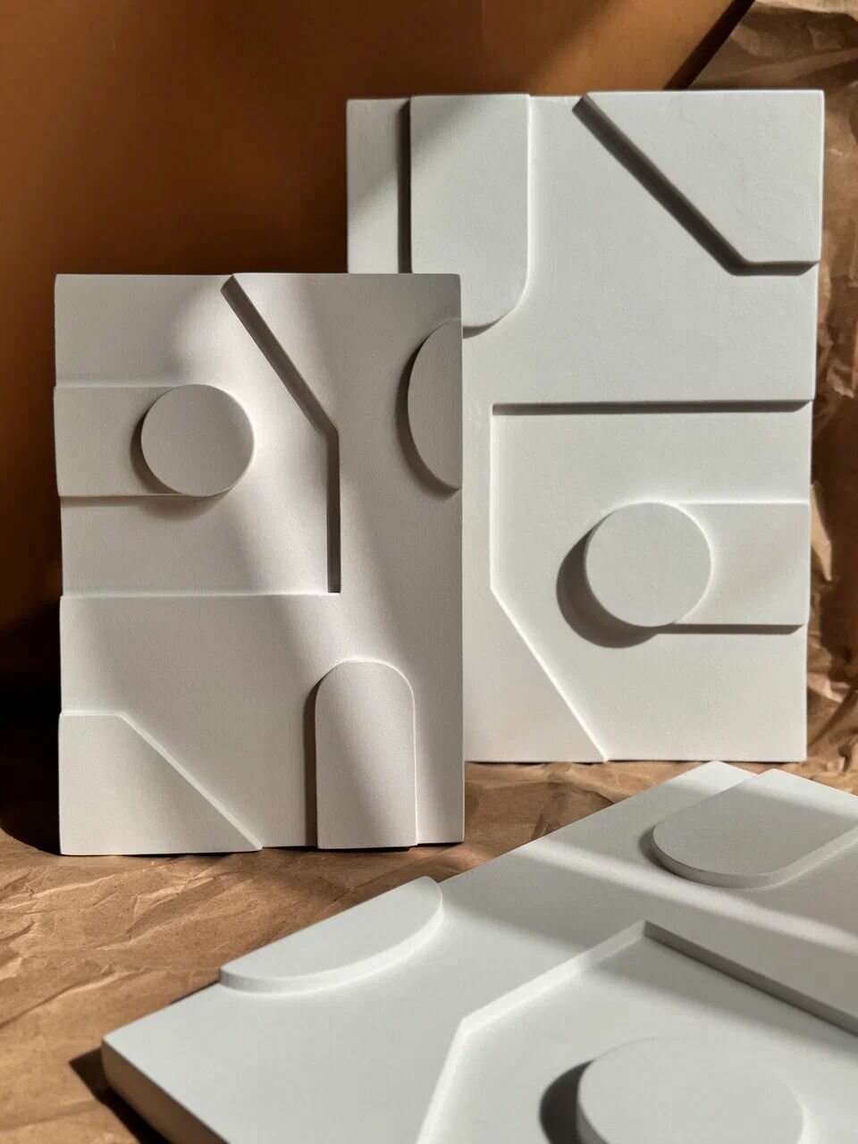 Панно гипсовое большое 44х30х2,5 см, на стену