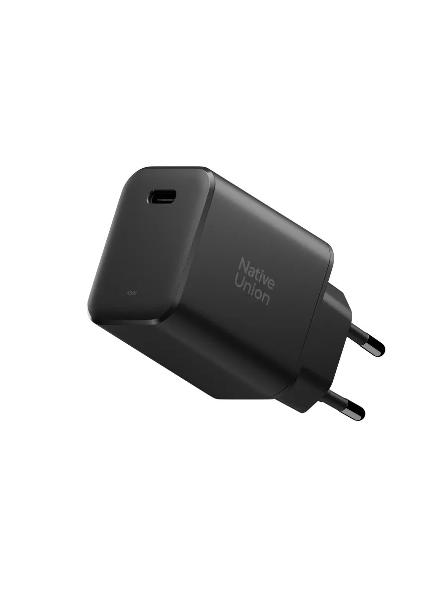 Сетевое зарядное устройство Native Union FAST GAN CHARGER 45W, разъемы USB-C, цвет: черный