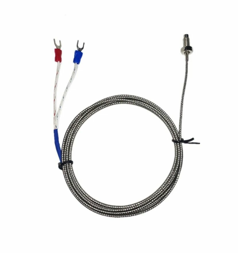 Датчик температуры термопара тип K, 0 - 800 С, 1 метр,