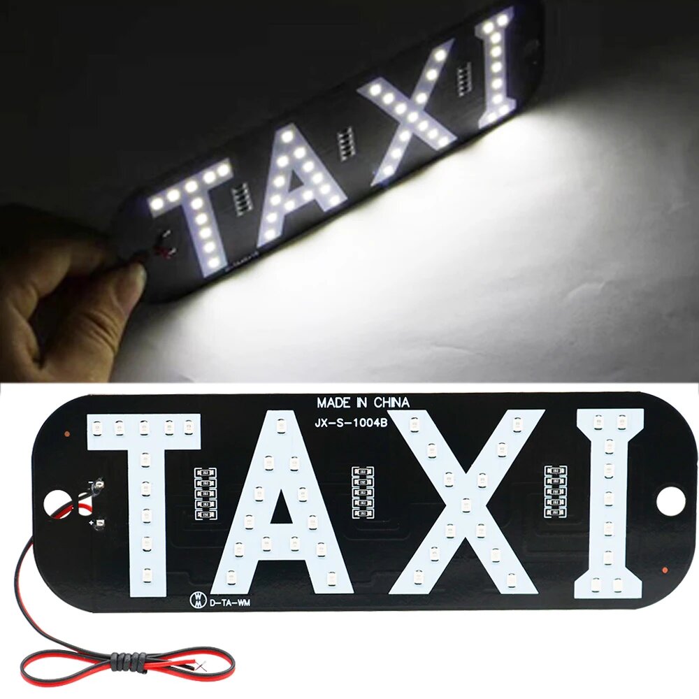Светодиодная панель "TAXI" для такси, 12V, белый свет