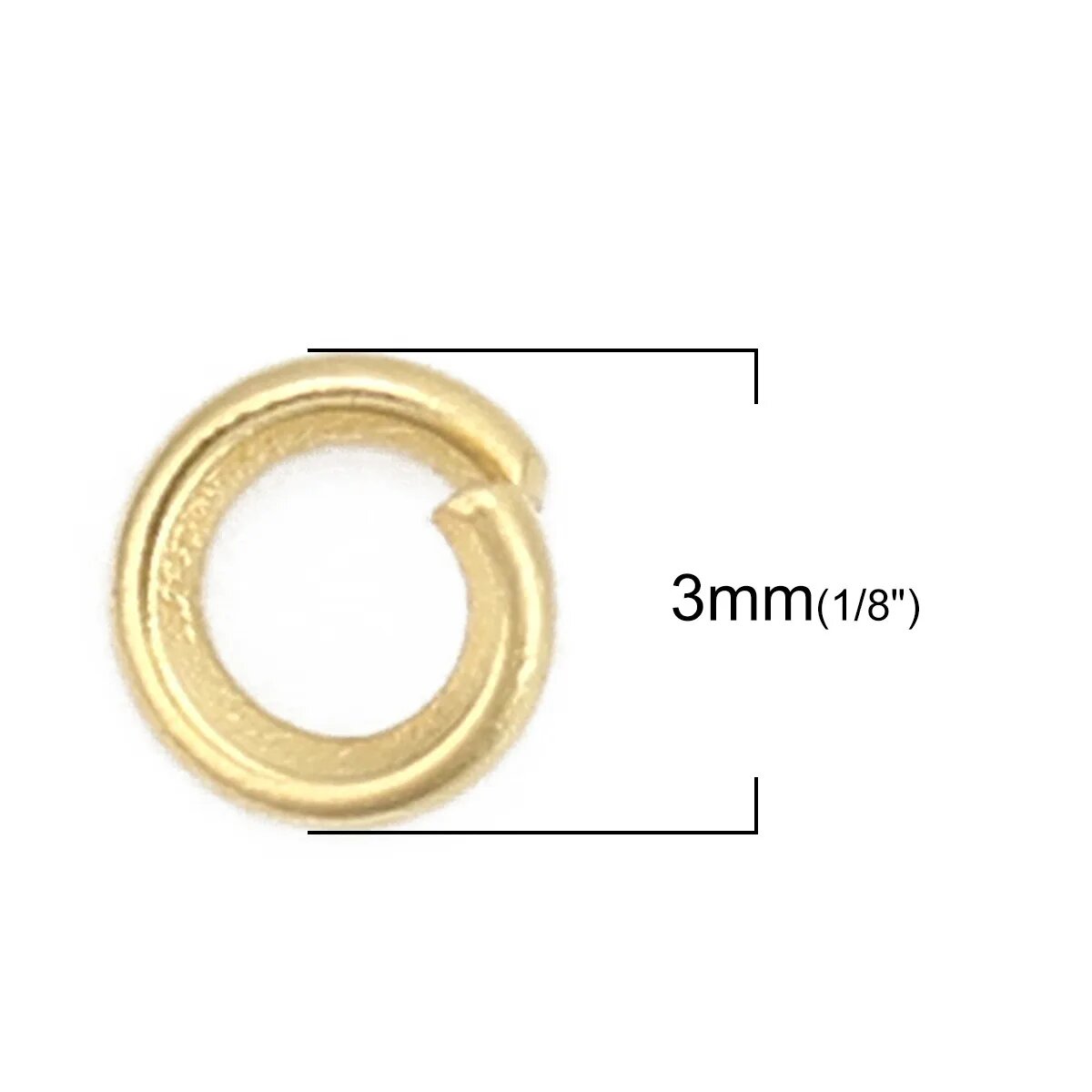 Колечки открытые 3 мм, 200 шт, цвет 0.6mm-3mm