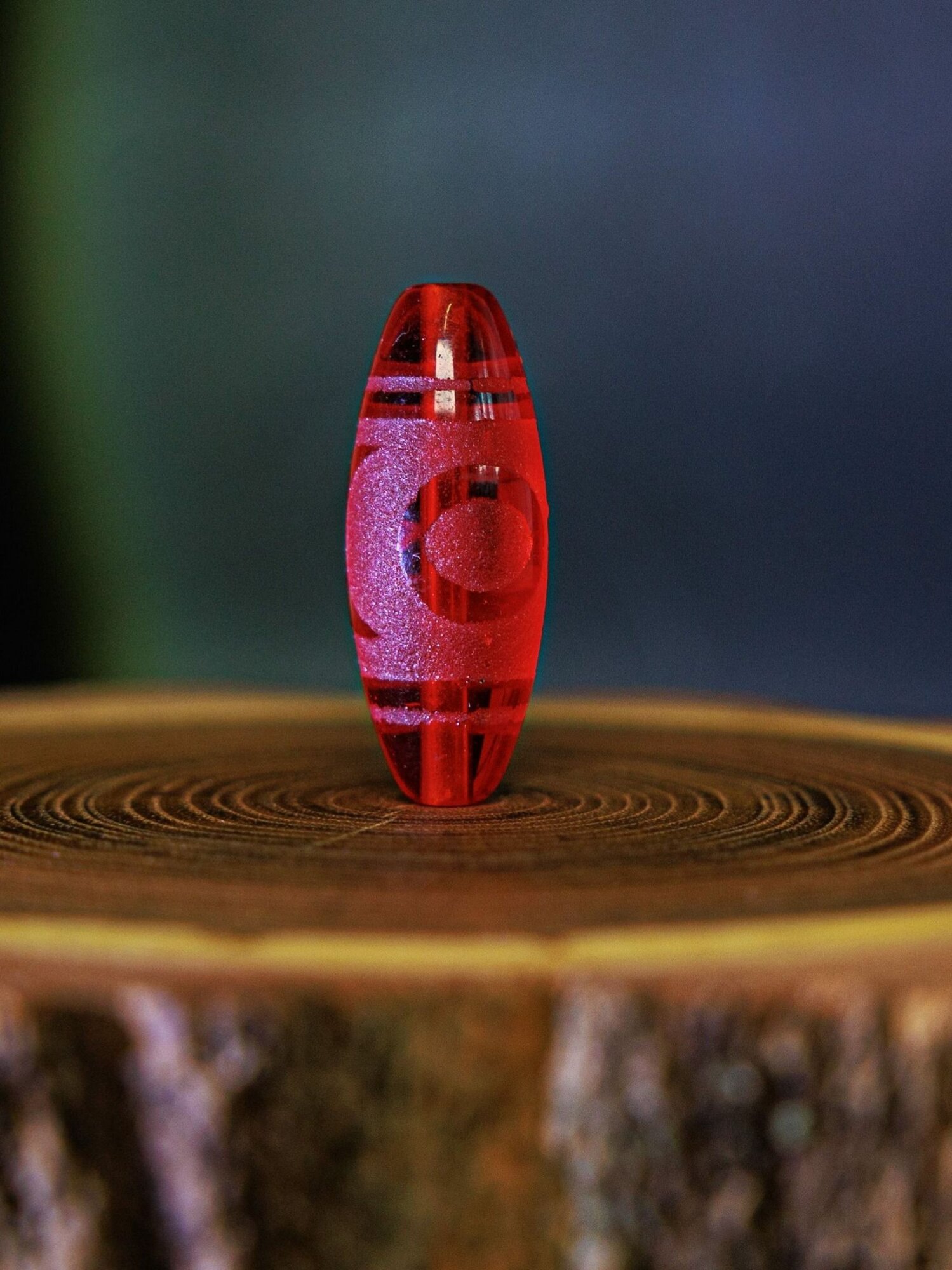 Бусина дзи Вселенная (Звезда, Луна, Солнце) горный хрусталь