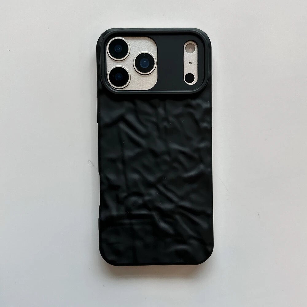 Черный чехол для iPhone 16, матовая бумага