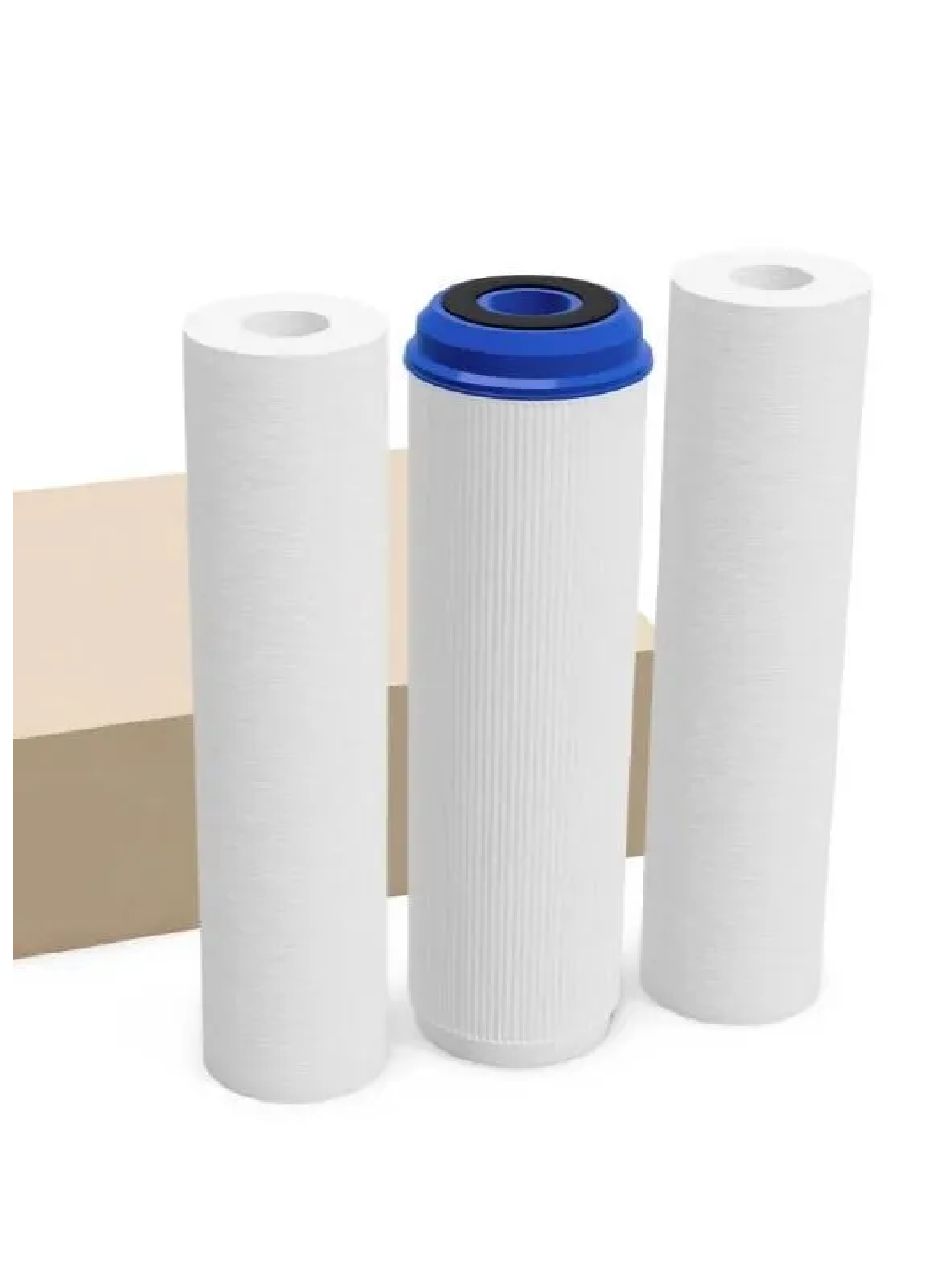 Комплект универсальных картриджей (5мкм, CA, 1мкм) для фильтров Slim Line 10" (SL10) Prio KSet-19 (K100, K205, K101)