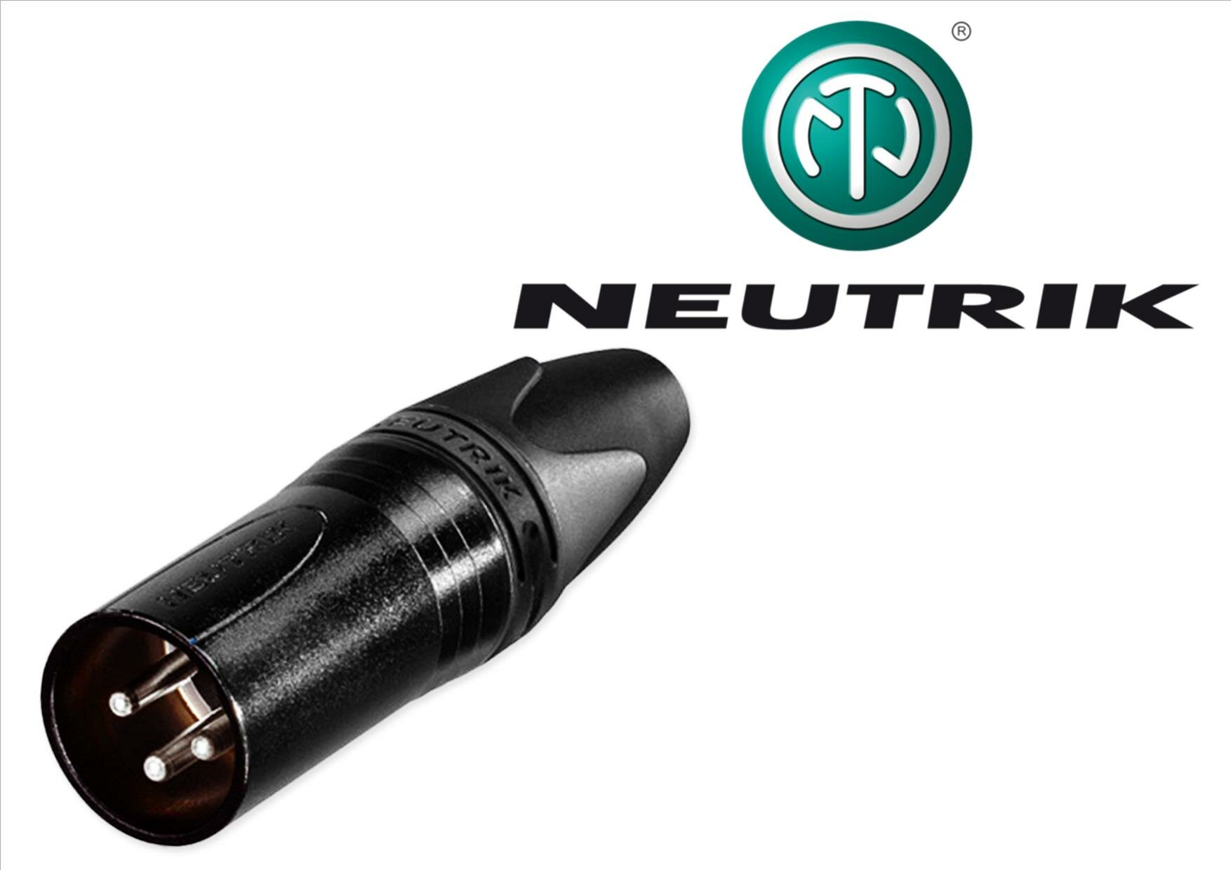 Разъем Neutrik NC3MXX-BAG, для акустических систем, XLR, черный
