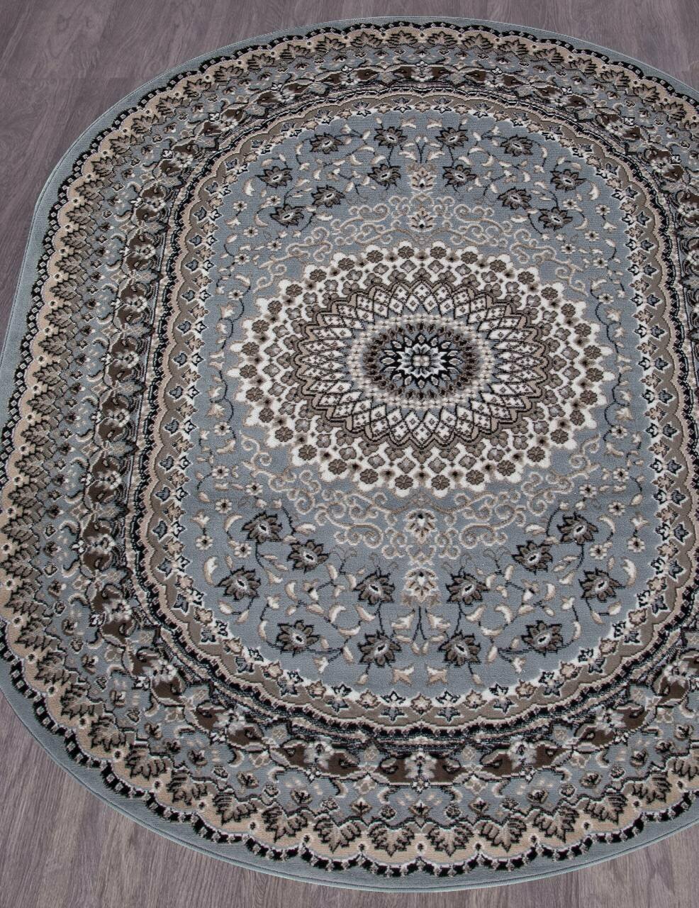 Ковер Овальный на пол в гостиную в спальню 100х200 см классический ворс 7 мм 416319 ковренок