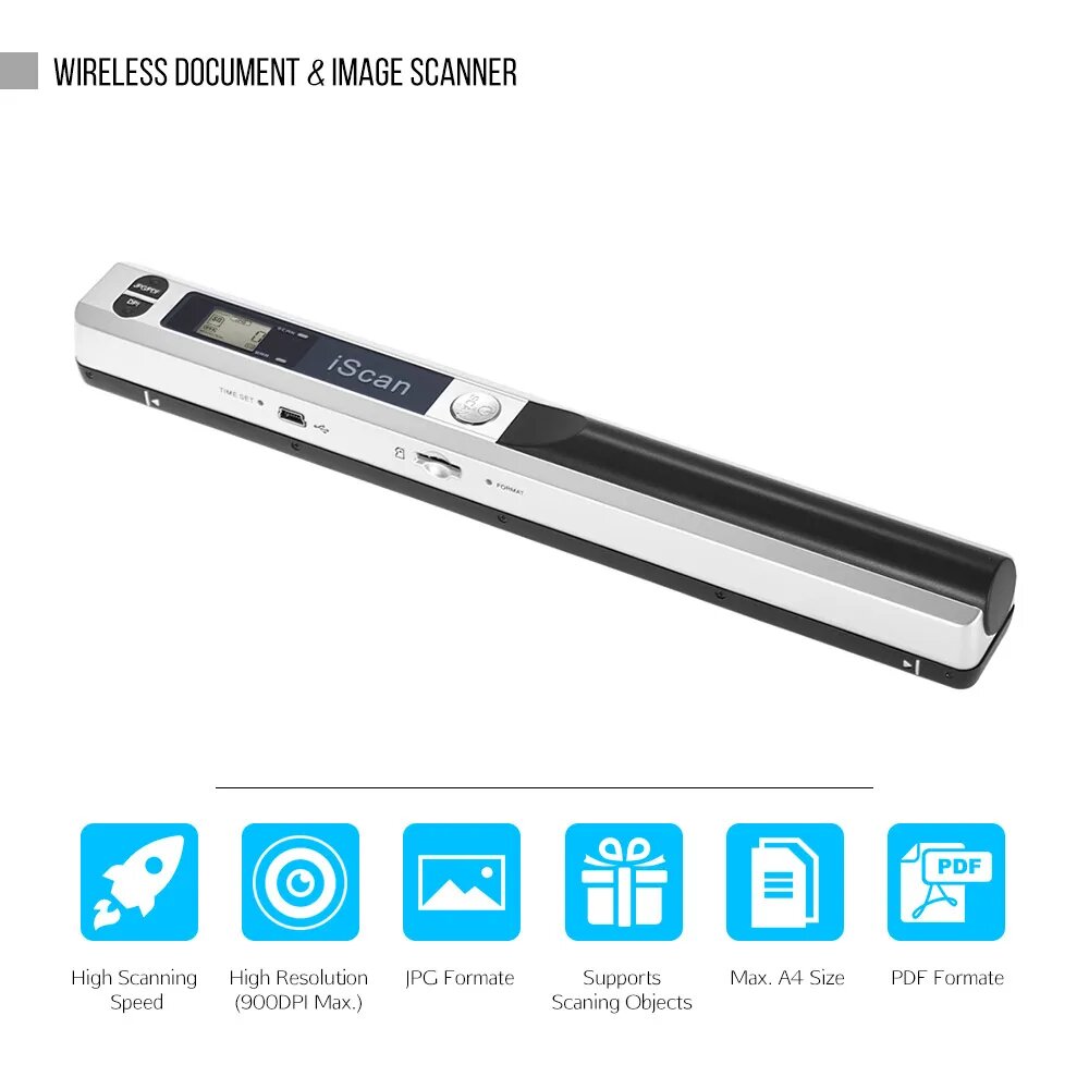 Портативный сканер документов iScan White