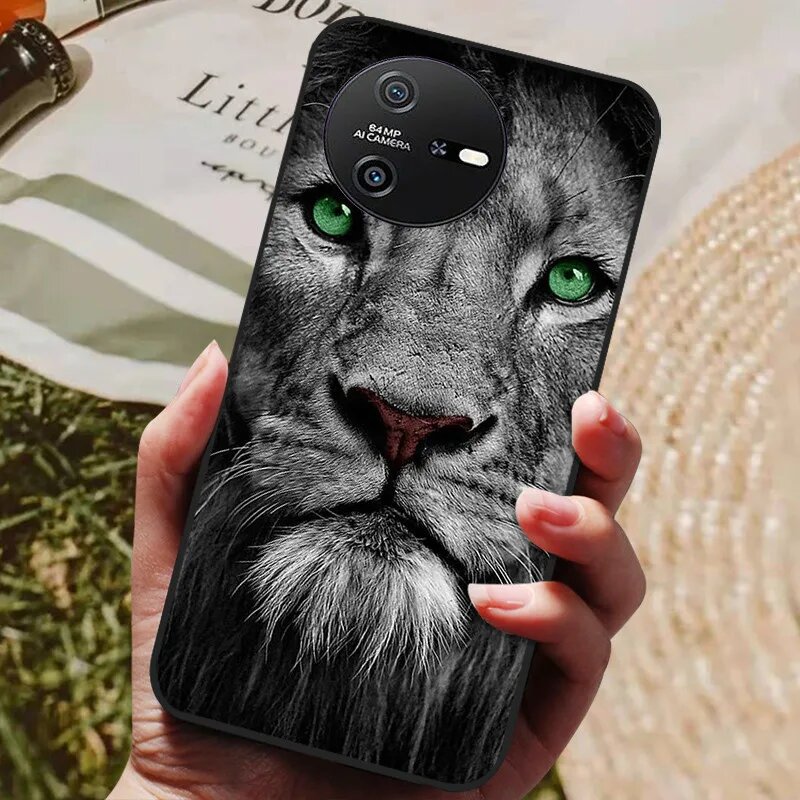 Чехол Oscal Tiger 12, черный, силикон