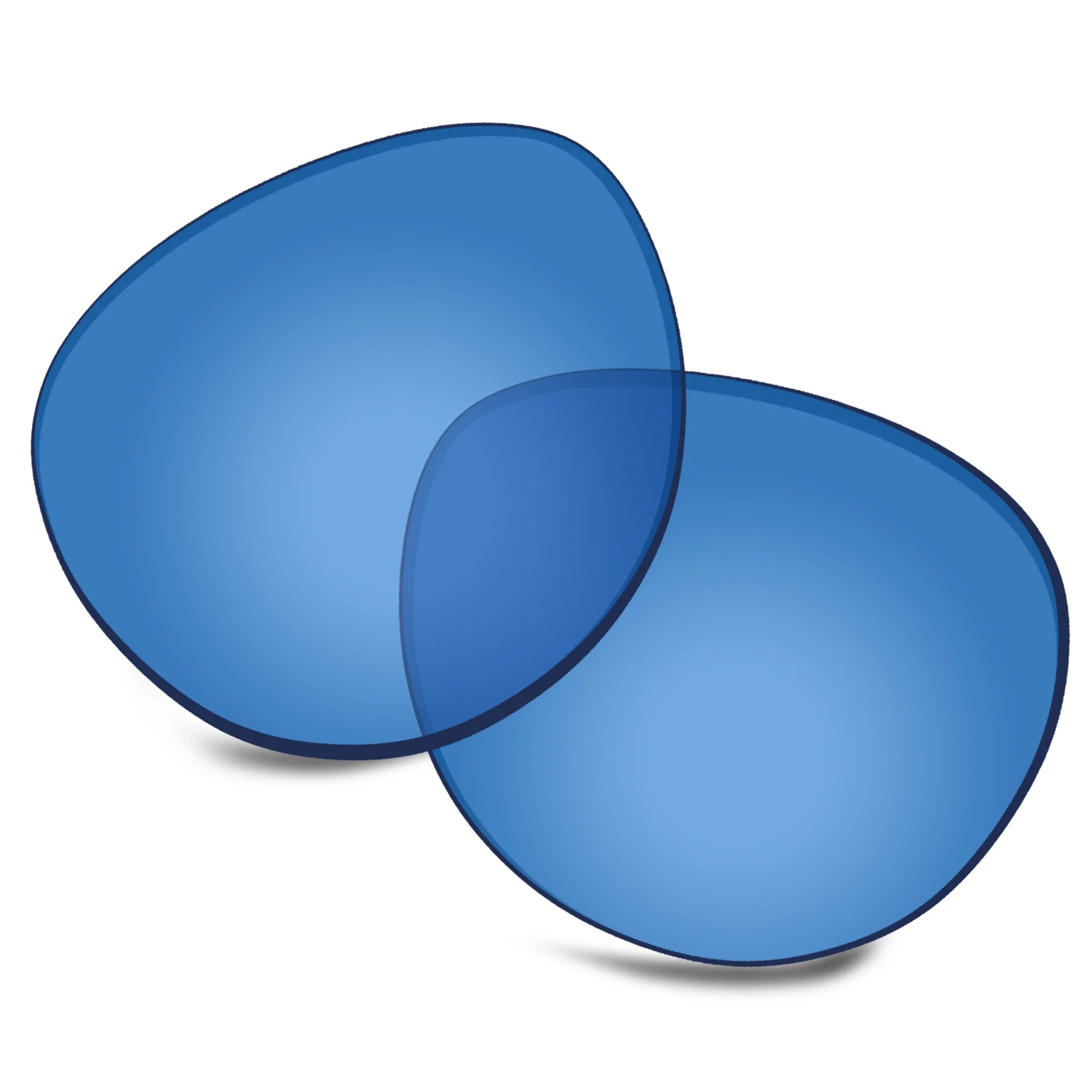 Сменные поляризационные линзы Bwake для Ray-Ban Meta Headliner HD Blue, Синий