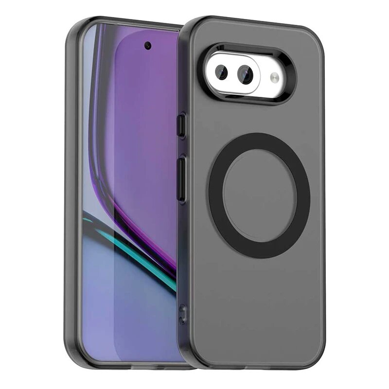Чехол Google Pixel 9a, черный, фиолетовый, магнитный
