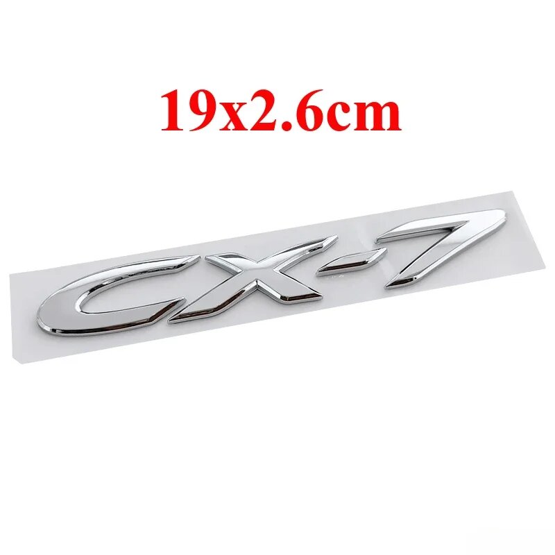 Пластиковая передняя наклейка автомобиля, задняя крышка багажника, эмблема на руль для CX-7-Silver