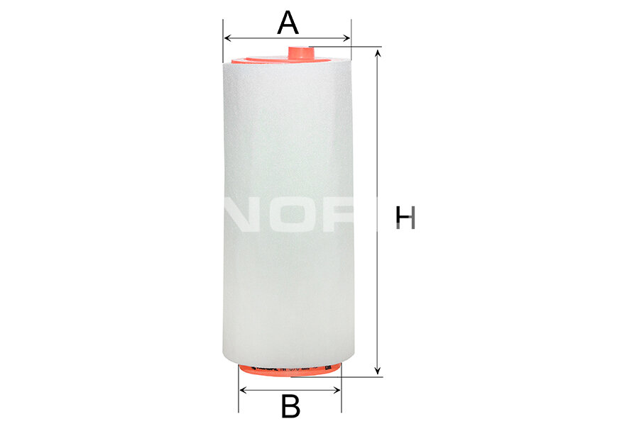 NORDFIL Фильтр воздушный для BMW 1 (E81 E82 E87 E88) 3 (E46 E90 E91 E92 E93) 5 (E39 E60 E61) X3 (E83