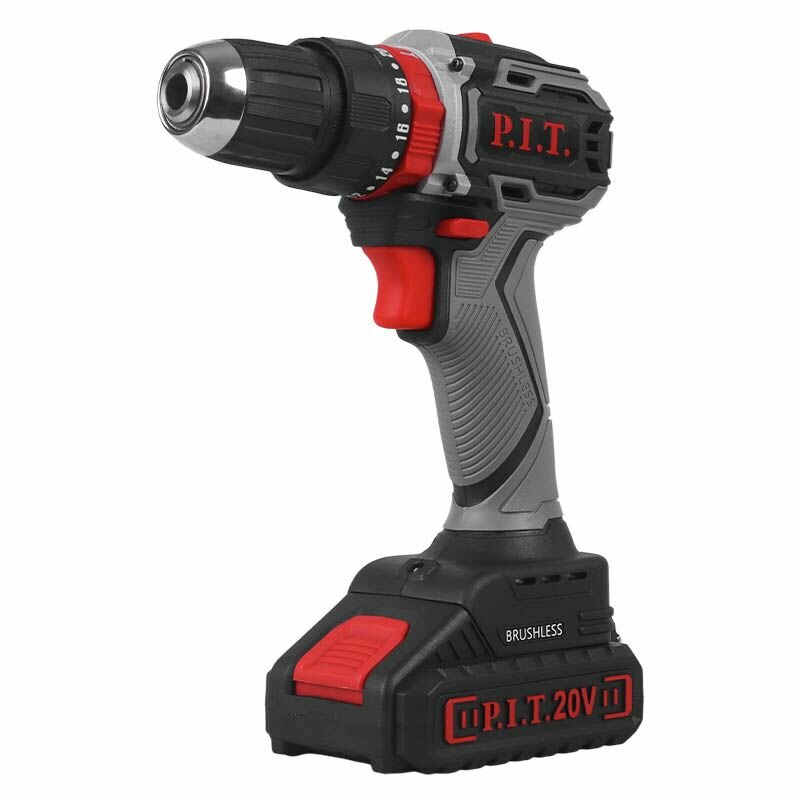 Дрель-шуруповерт ударная аккумуляторная бесщёточная P.I.T. PSR18-D4 20В