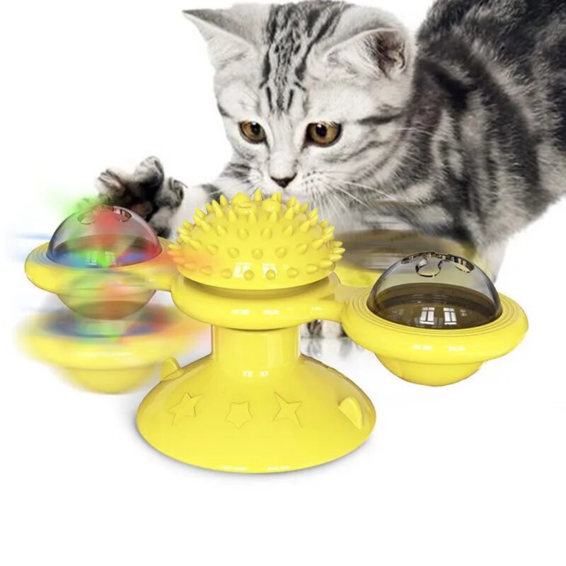 Игрушка для кошек с ветряной мельницей