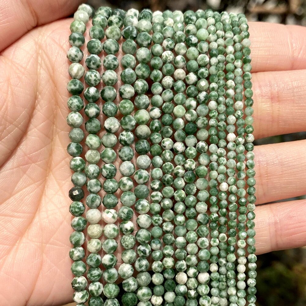 Бусины Green Spot Stone 2мм, изумрудные