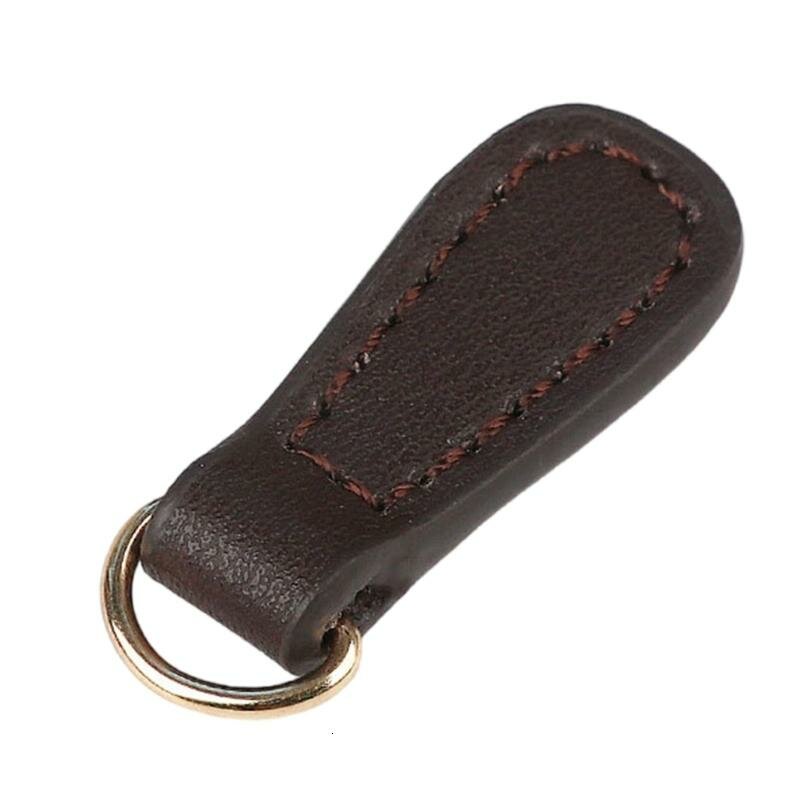 2 шт. заменители застёжек-молний из ПУ кожи, Коричневый - золотое кольцо