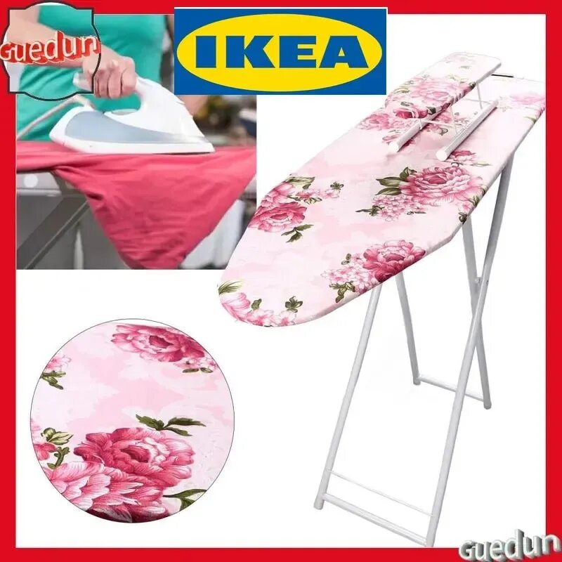 IKEA Гладильная доска с цветочным принтом, металлическая, складная
