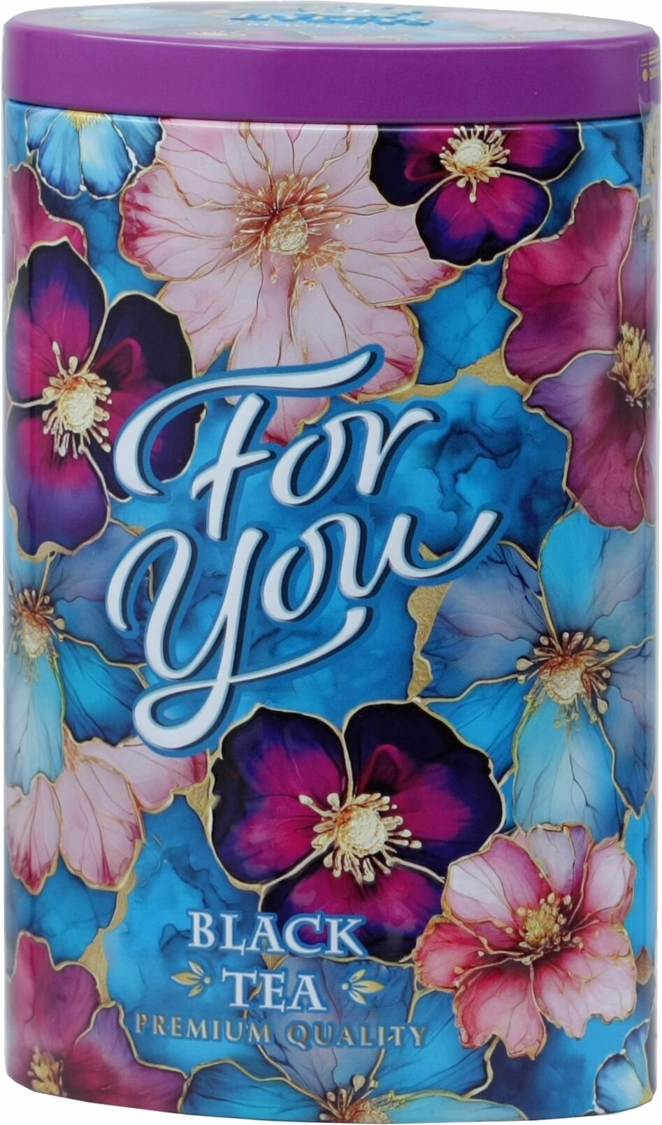 Чай Hyleys Подарочный For you черный, (фиолетовый) 80 гр ж/б