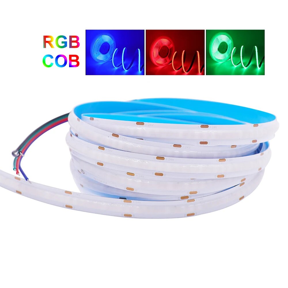 HEGEHE RGB CCT COB светодиодная лента 24В RGB 840LEDs, 5м
