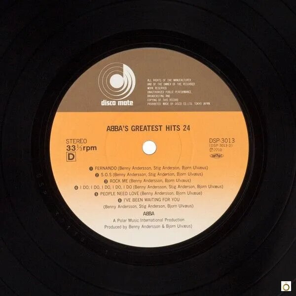 Виниловая пластинка ABBA’s Greatest Hits 24, Япония, 2LP, 1980 год — фото 1