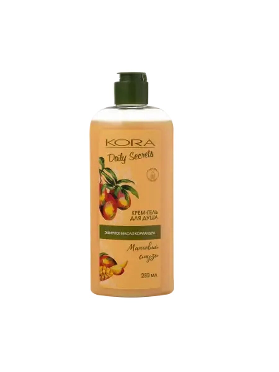 Кора Daily Secrets Крем-гель для душа Манговый смузи, 250 мл