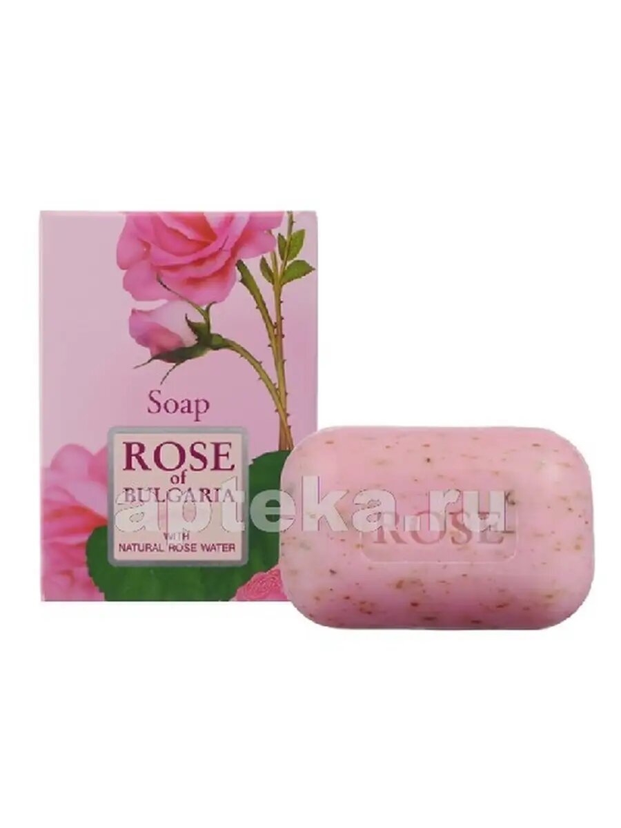 Rose of bulgaria мыло с частичками лепестков роз 100 гр