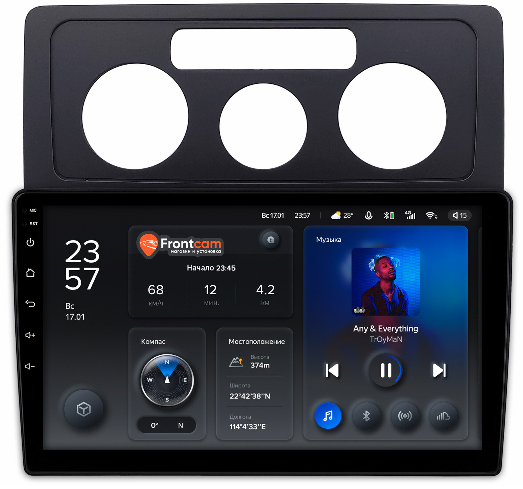 Штатная магнитола Teyes X1 4G 2/32 10" RM-10-3360 Volkswagen Caddy 3 2004-2015 (авто без климат-контроля) Android 10 (4G-SIM, DSP)