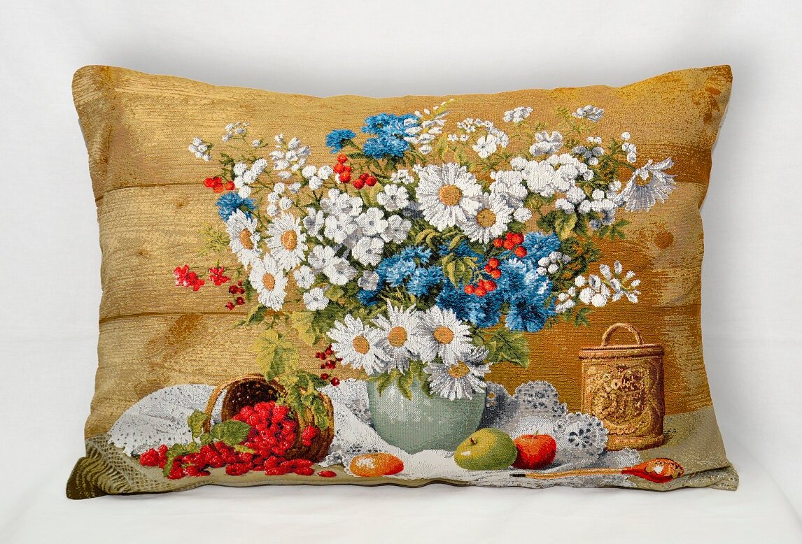 Декоративная гобеленовая наволочка "Подарок бабушке" 45х63 см MIDA VANERI