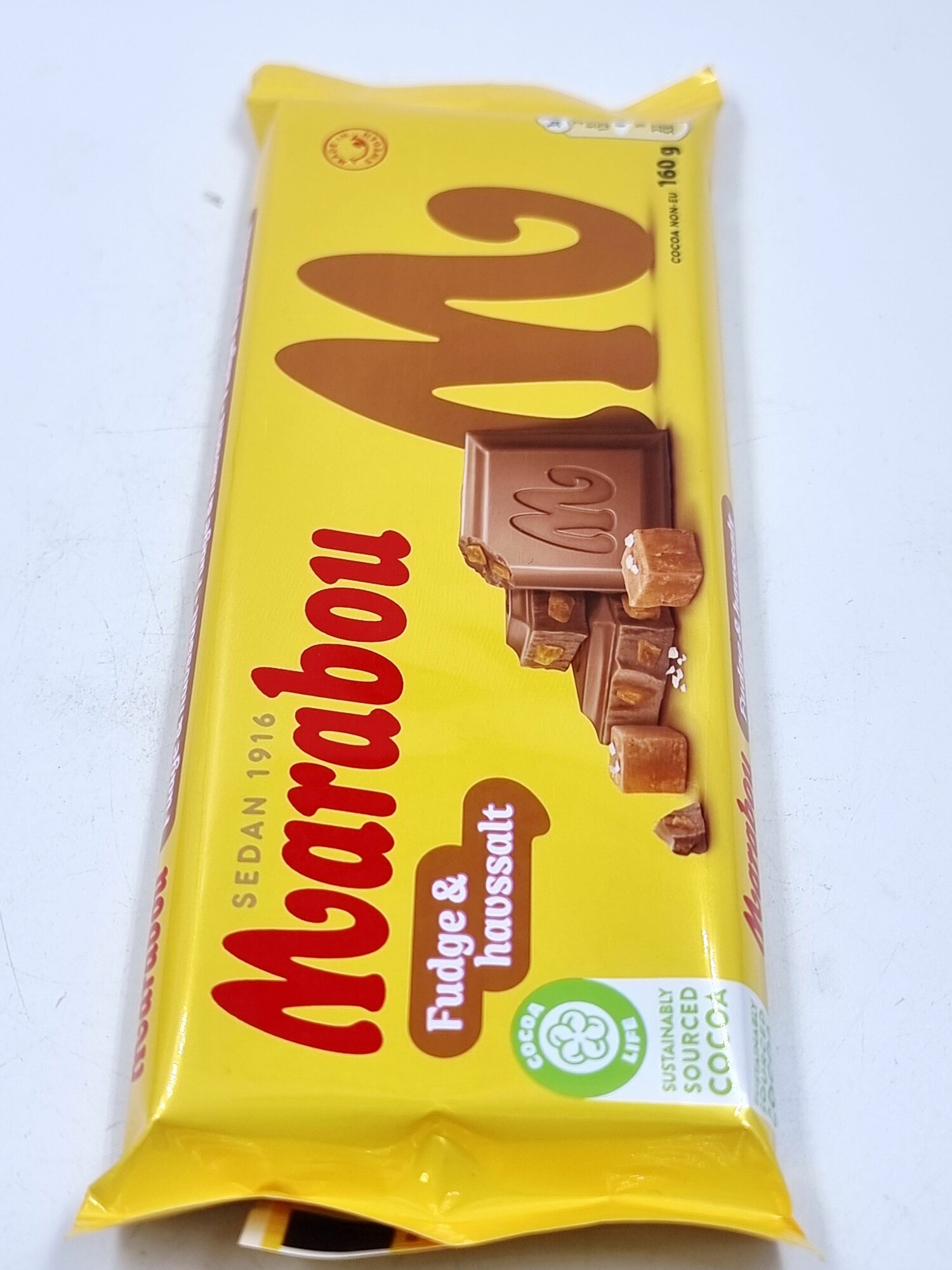 Шоколад молочный Marabou Fudge & Havssalt ирис с морской солью 160 г (Швеция)