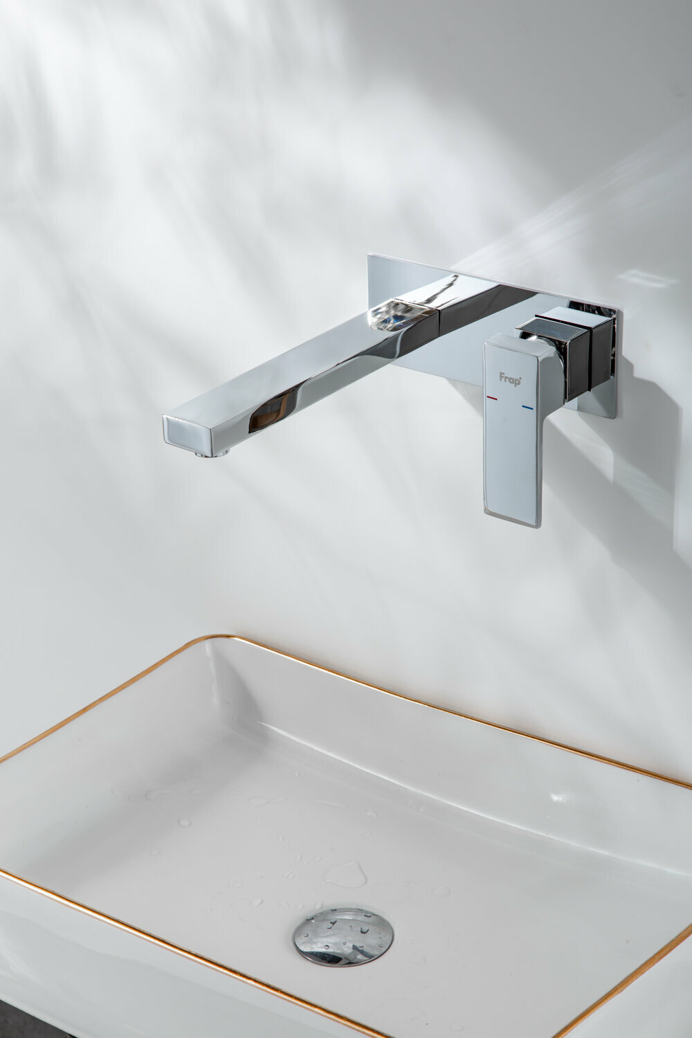 Смеситель для раковины встраиваемый Frap F1291 латунь, цвет хром