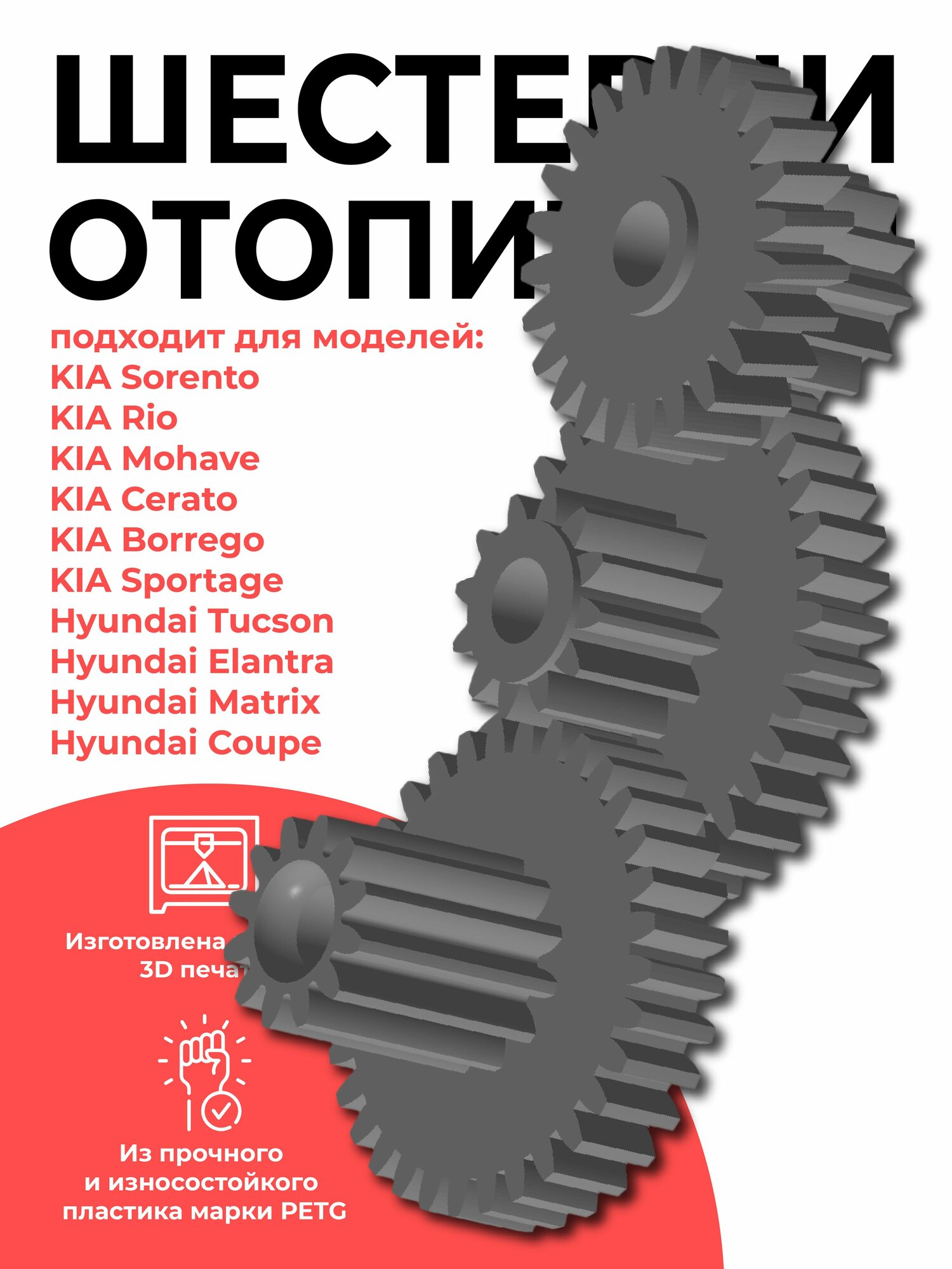 Набор шестерней отопителя для KIA, Hyundai
