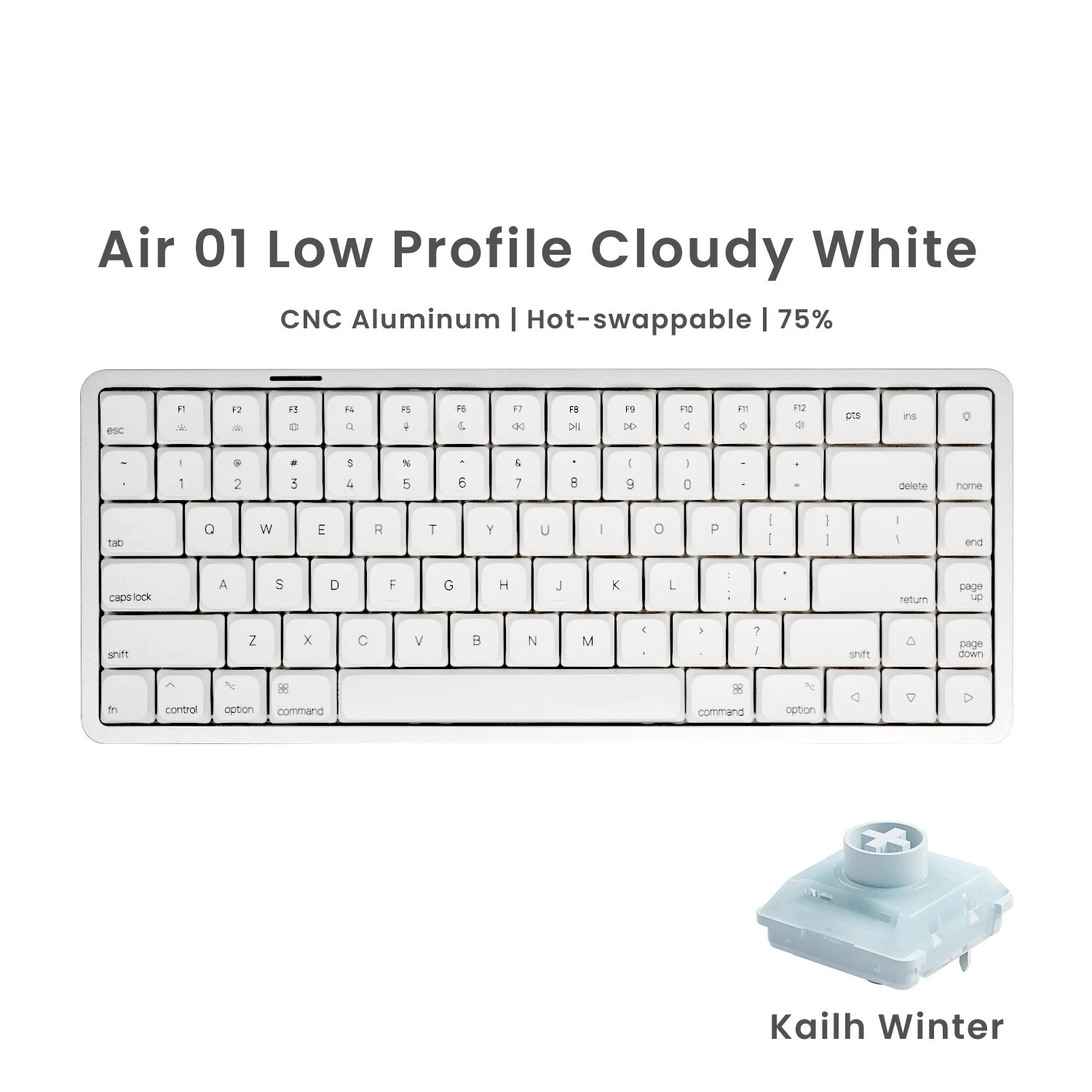 Akko Air 01 механическая клавиатура 75%, алюминий, RGB