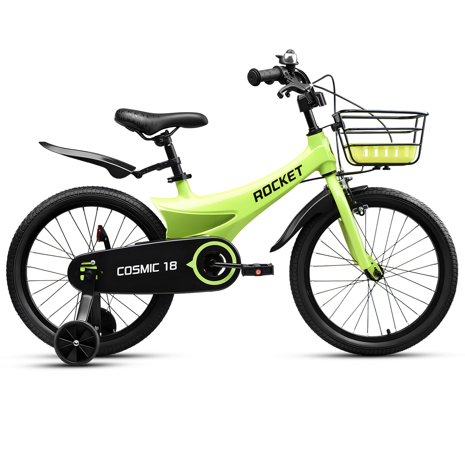 Велосипед 18" Rocket Cosmic, цвет салатовый, рост 115 - 130 см.