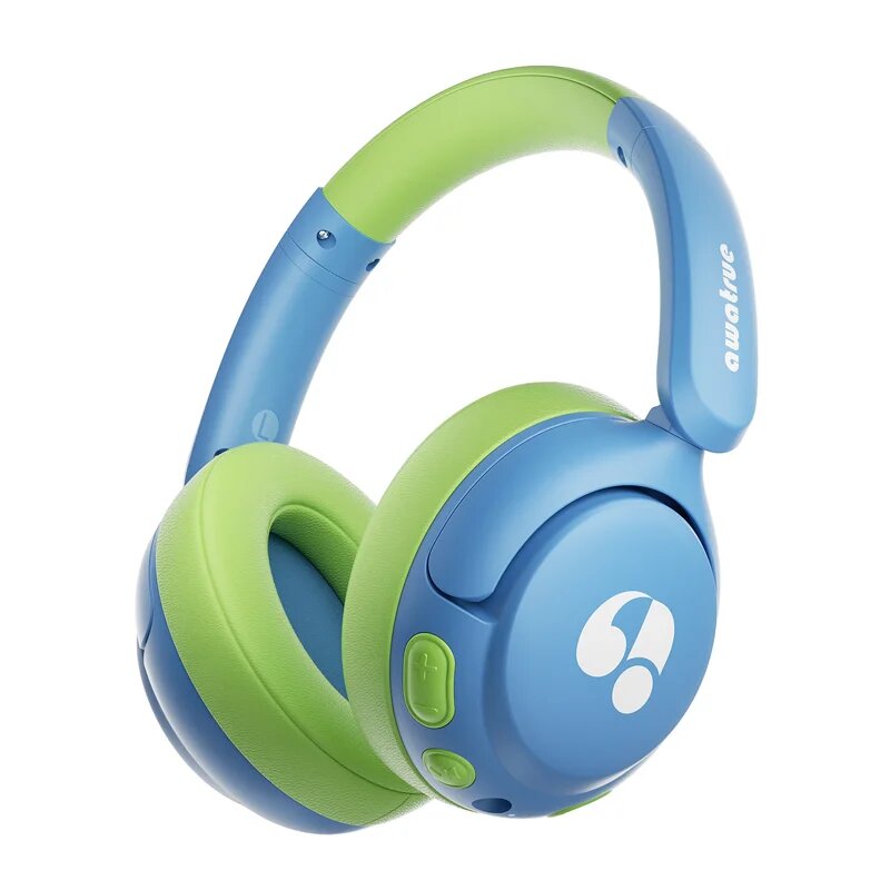 Детские беспроводные наушники Awatrue BlueGreen