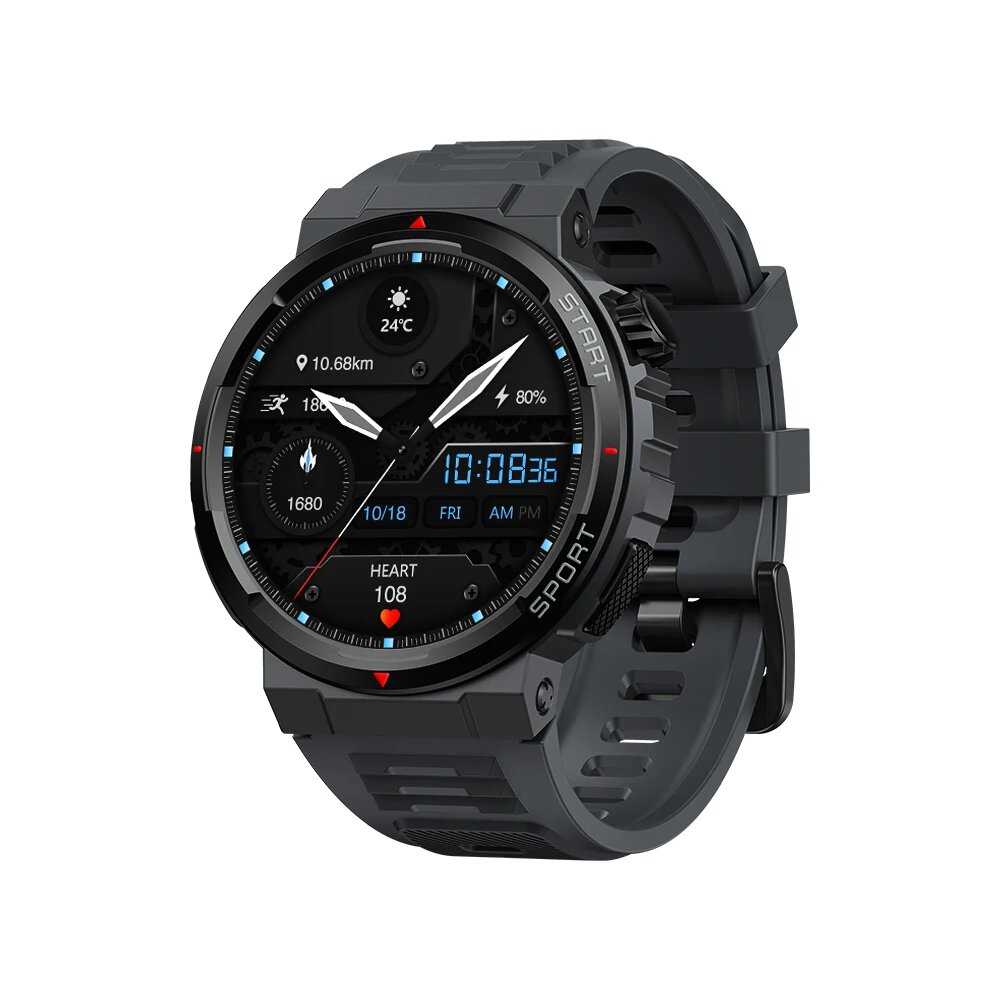Zeblaze Ares 3 Plus Smartwatch New 3D Interactive 1.43in AMOLED Screen 24h Health Monitor Bluetooth Phone Calls Smart Watch Men