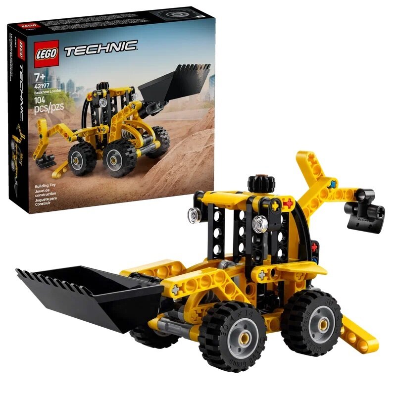 Конструктор LEGO Technic 42197 Экскаватор-погрузчик, 104 детали