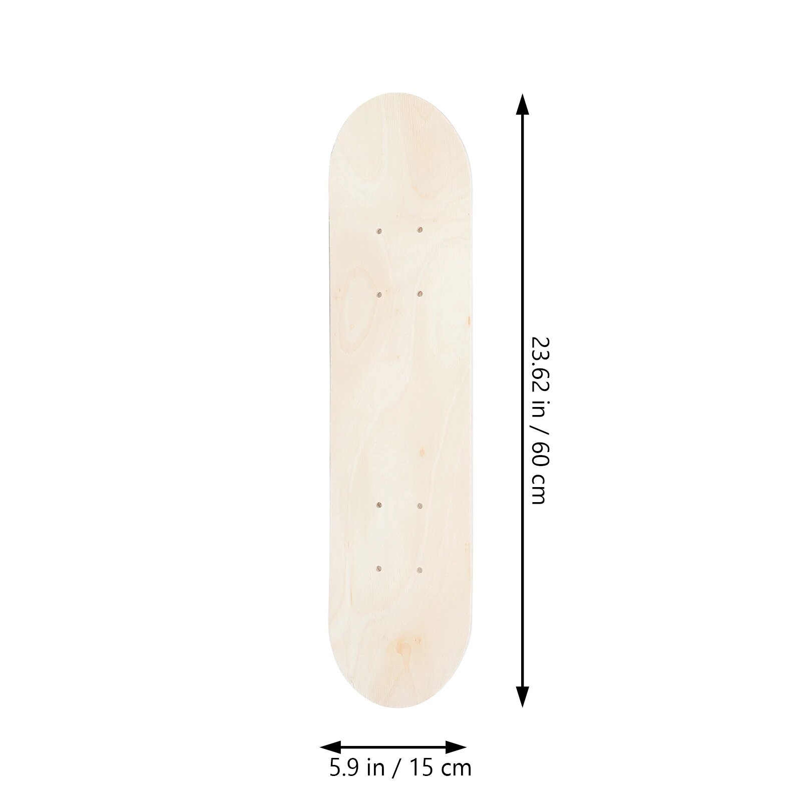 Деревянный скейтборд blank кленовый 59,50X14,50X1,00 см