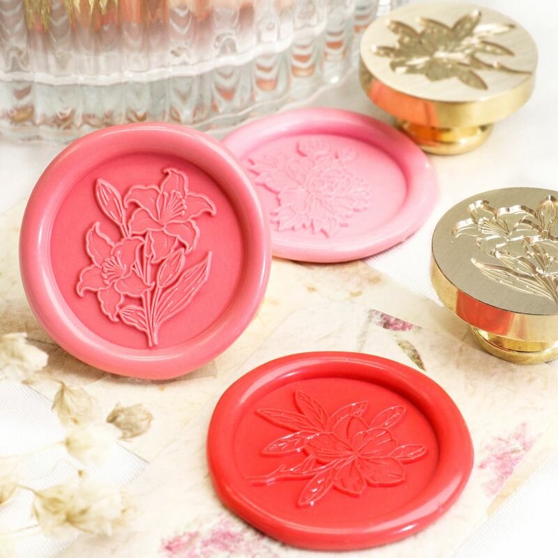 Изысканный набор латунных сургучных печатей с винтажным рисунком букв английского алфавита на Рождество